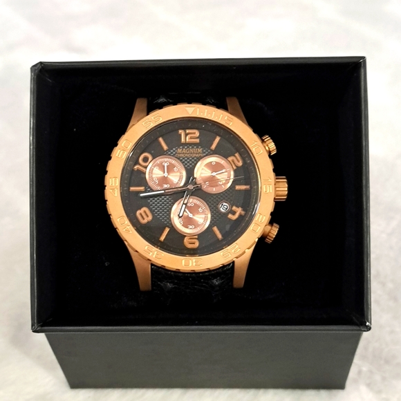Magnum | Accessories | Nib Magnum Captain Quartz Mens Watch | Poshmark